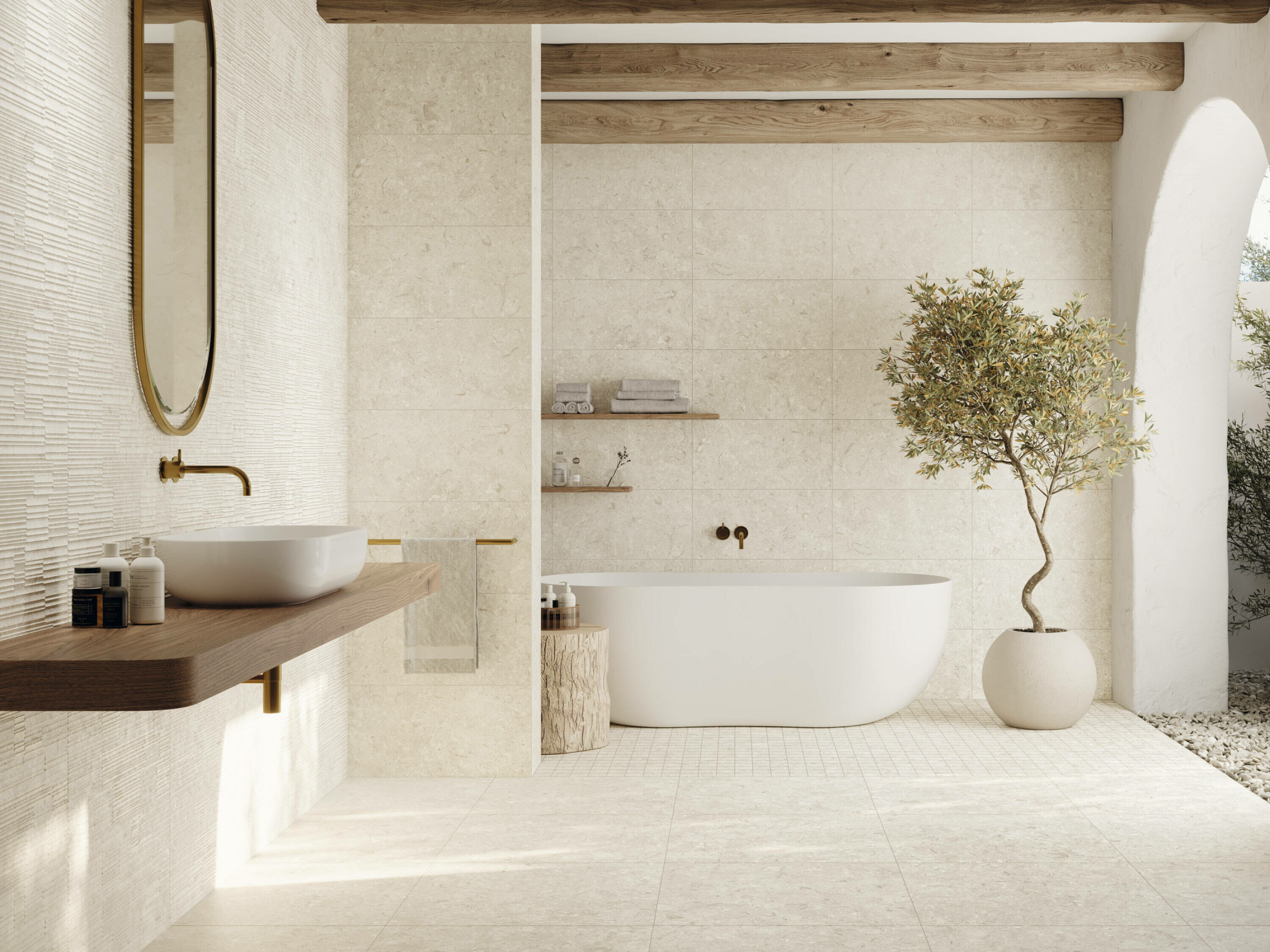 FOSIL BONE NATURAL 60X60 | Grespania